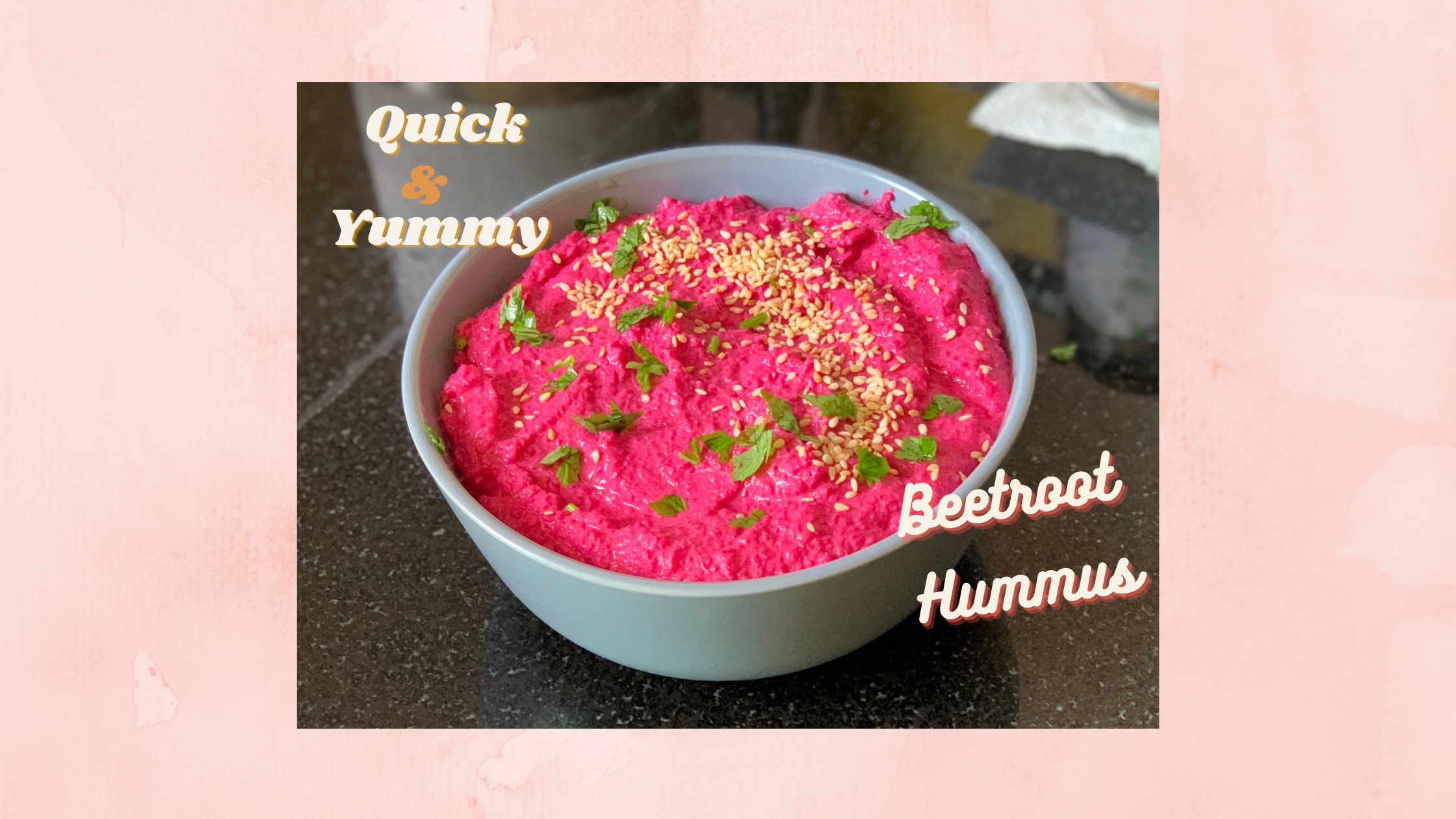 Quick and Yummy Beetroot Hummus Recipe - CINDY MARIE